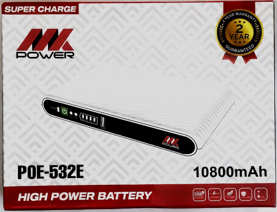 MK power Mini DC UPS router 10800 mAh, lan POE 15/24V, 5v, 9v, 12v ...